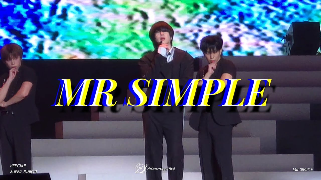 [4k] MR SIMPLE 미스터 심플 희철 직캠 HEECHUL FOCUS FANCAM - 250905 SUPER JUNIOR ...