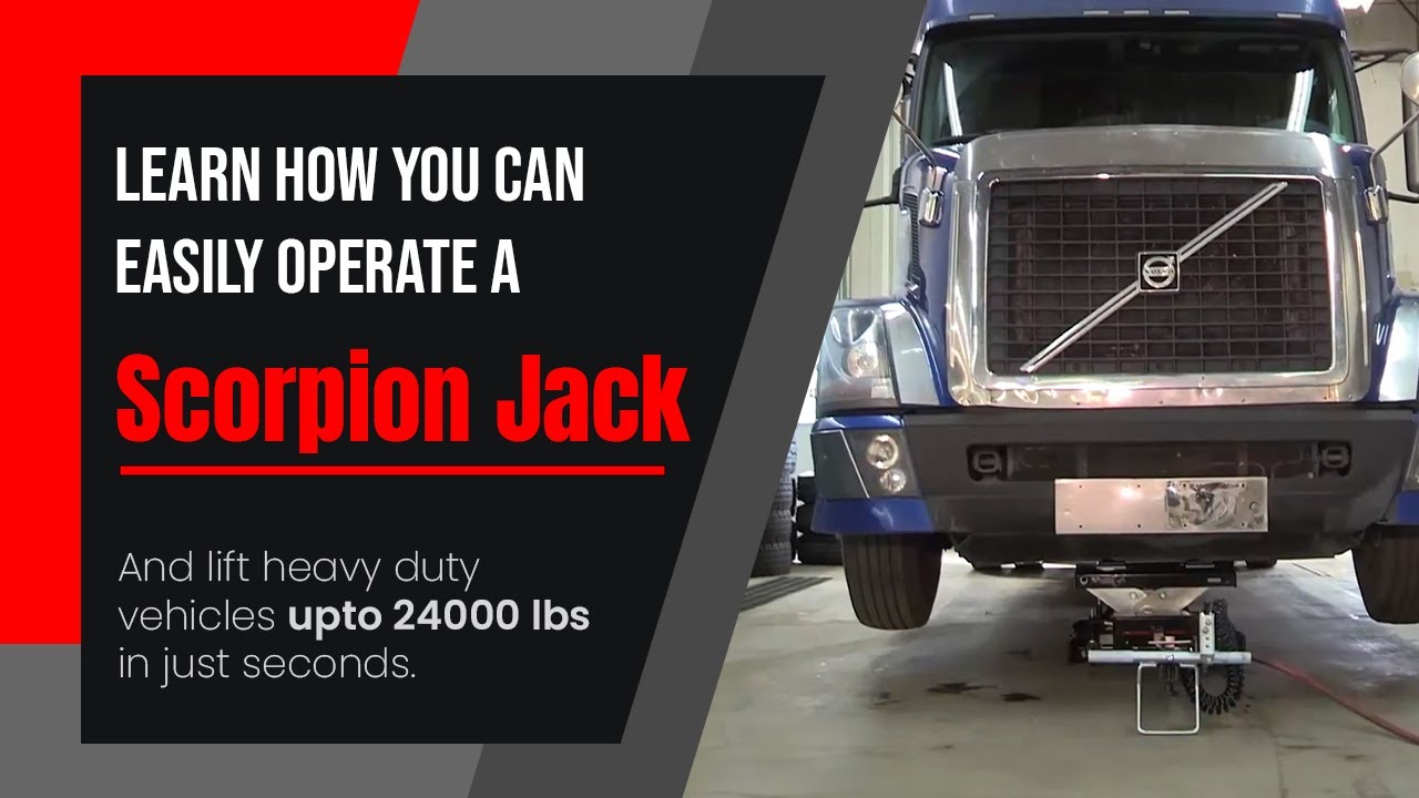 How To Operate A Stan Design Scorpion Floor Jack - YouTube