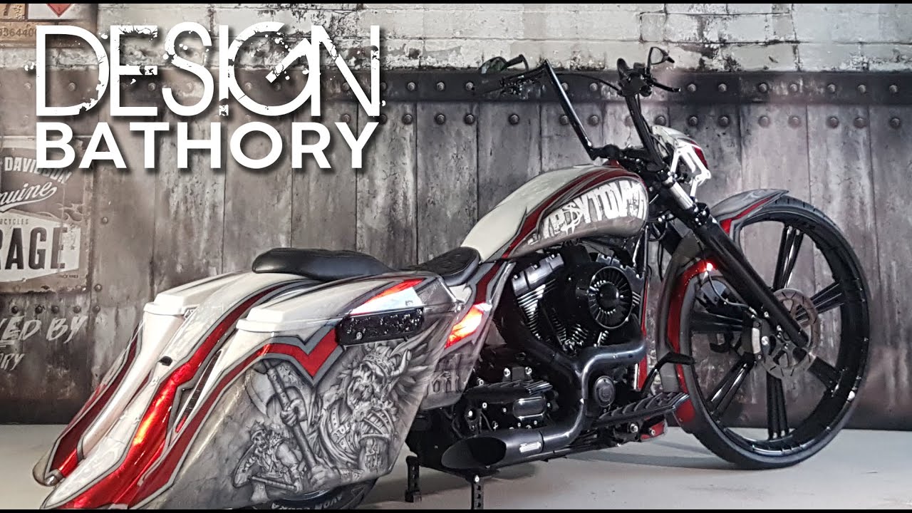 custom painting Harley-Davidson - YouTube
