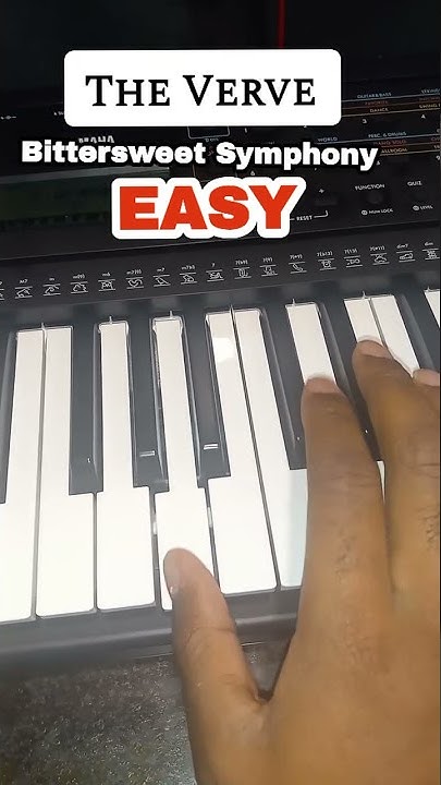 The Verve - Bittersweet Symphony Piano Tutorial EASY #pianotutorial #trending #viral - YouTube