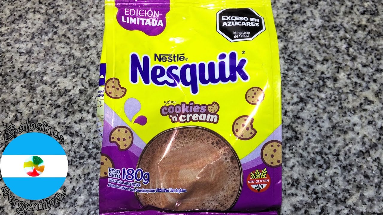 Nesquik Cookies 'n' Cream Edición Limitada Cacao en Polvo para ...