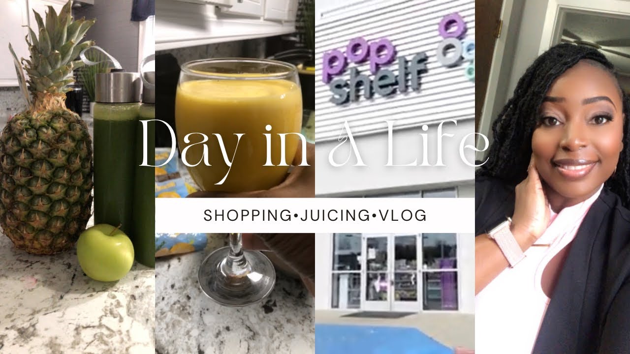VLOG: DAY IN A LIFE | SHOP WITH ME | JUICING FOR WEEK 2 - YouTube