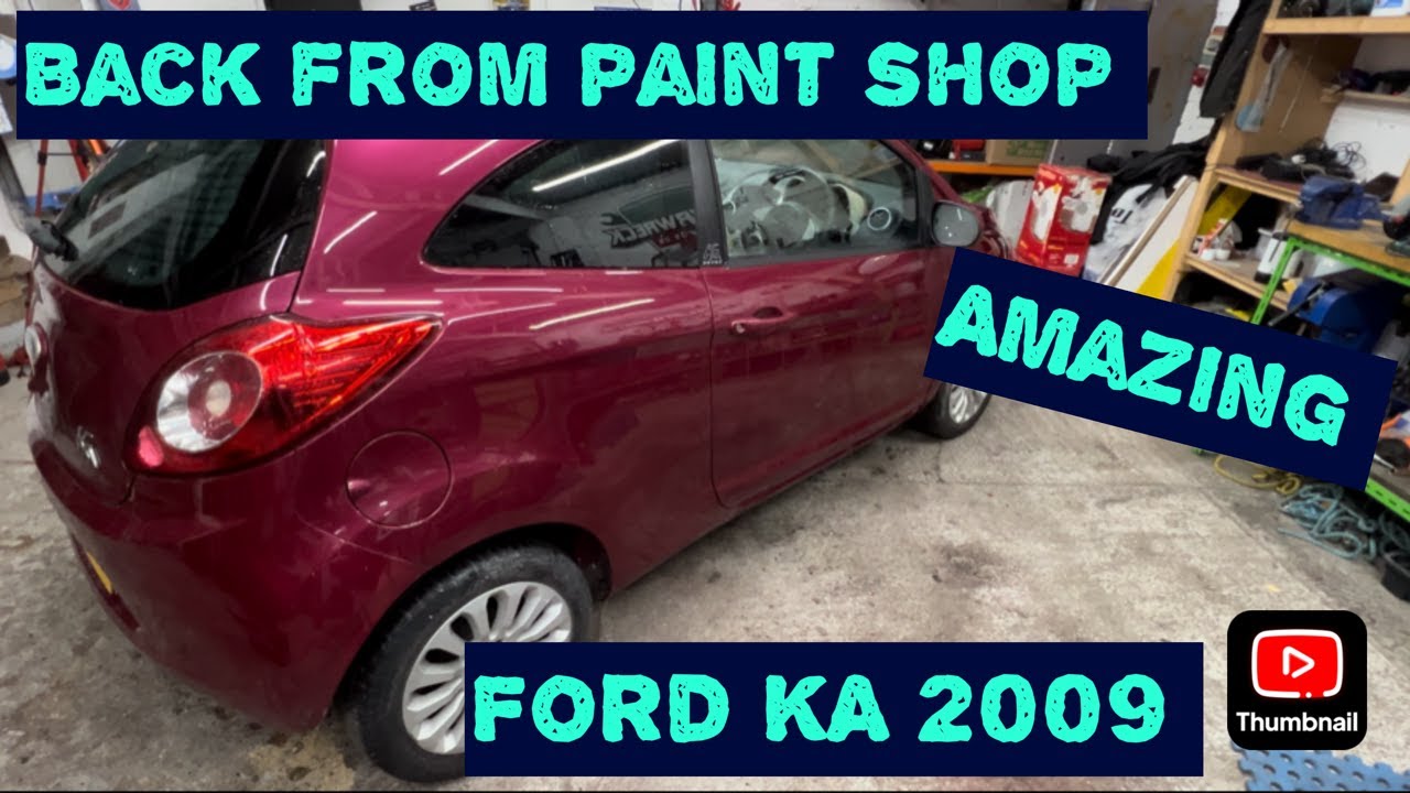 Ford KA Salvage Rebuild 2009 Part 5 Back From Paint Shop Looks Amazing ...