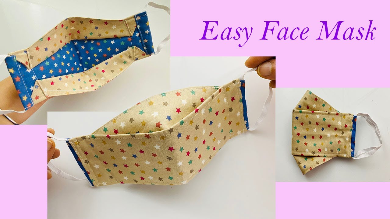 2 in 1 | DIY 3D Face Mask Sewing Tutorial | Breathable Face Mask ...