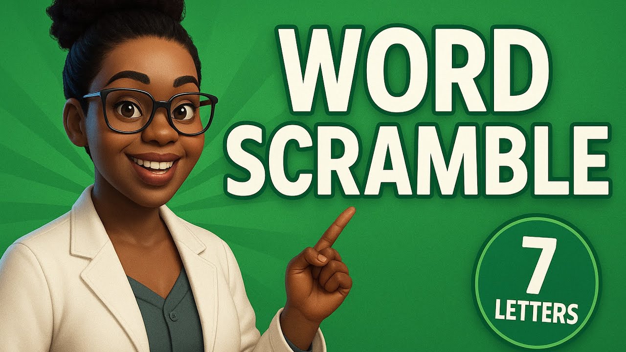 DAILY WORD SCRAMBLE #8 | 7 Letters - Intermediate | Solve It Before ...