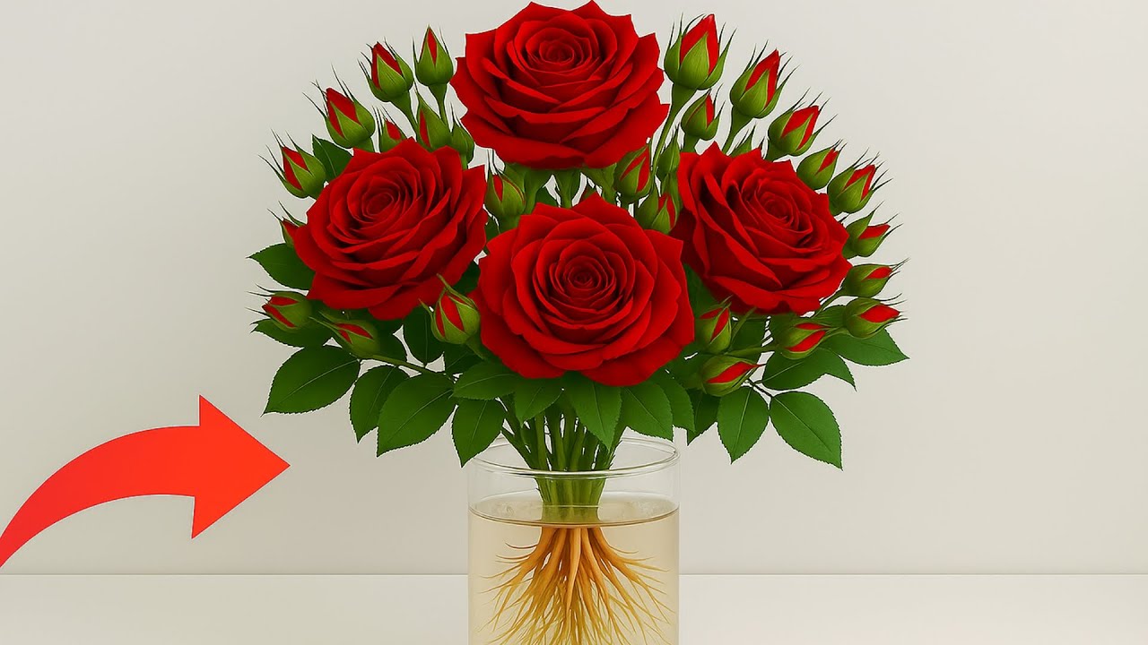 The Easiest Way to Make Rose Cuttings Root 7 Times Faster - YouTube