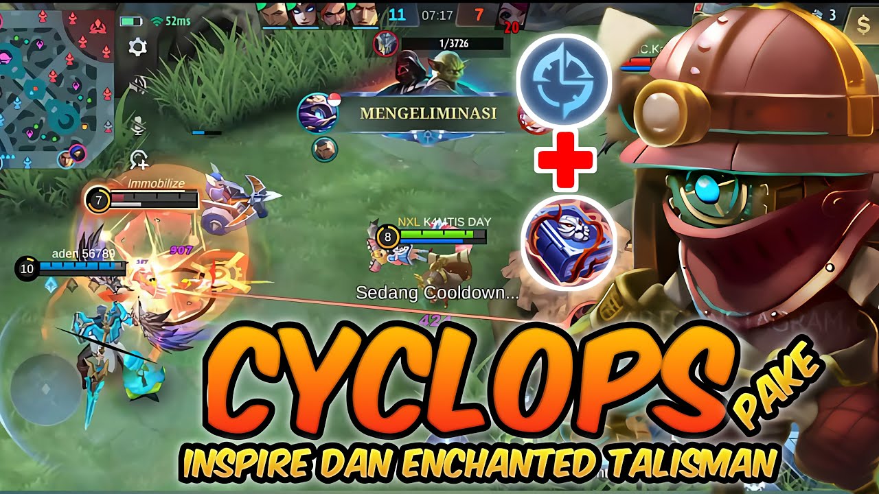 CYCLOPS NONSTOP SPAM SKILL COOLDOWNYA SEDIKIT DENGAN INSPIRE+ENCHANTED ...