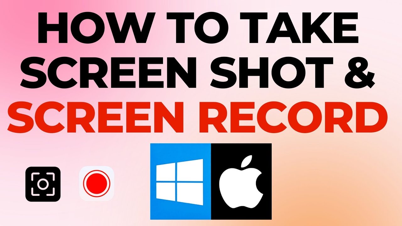 How to take screenshot in laptop | Screen Record | Windows & Mac - YouTube