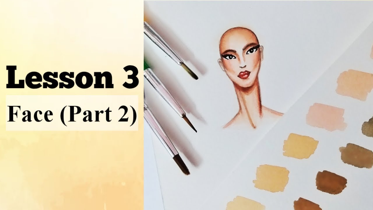How to draw the face (Part 2) Face Rendering | Fashion Illustration ...