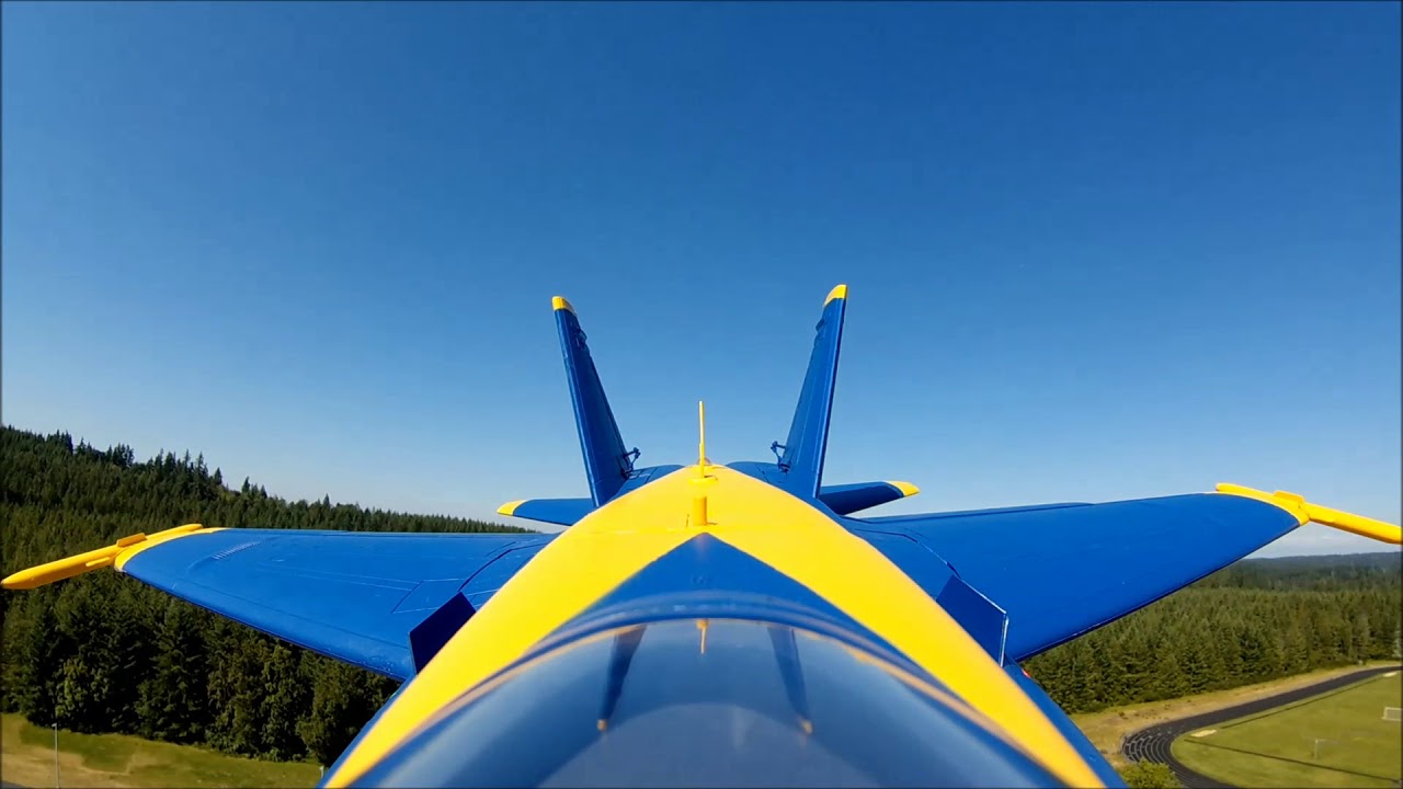 Freewing F/A-18C Hornet Blue Angels 90mm EDF Jet - YouTube