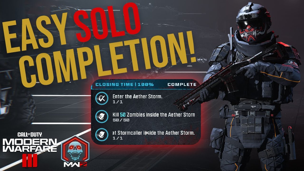EASY Tier 4 Closing Time Mission Completion for Act 3 | Call of Duty MW3 Zombies - YouTube