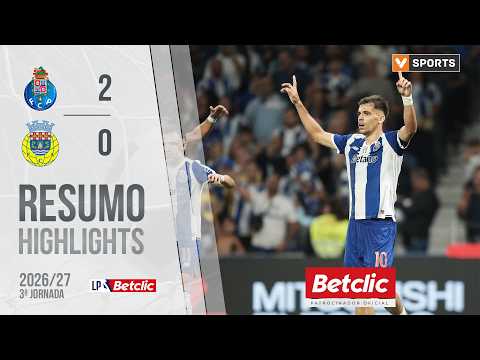 Resumo: FC Porto 2-0 Arouca (Liga 26/27 #3)