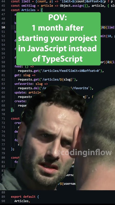 Pov You Used Javascript Instead Of Typescript Javascript Typescript Programmerhumor Youtube