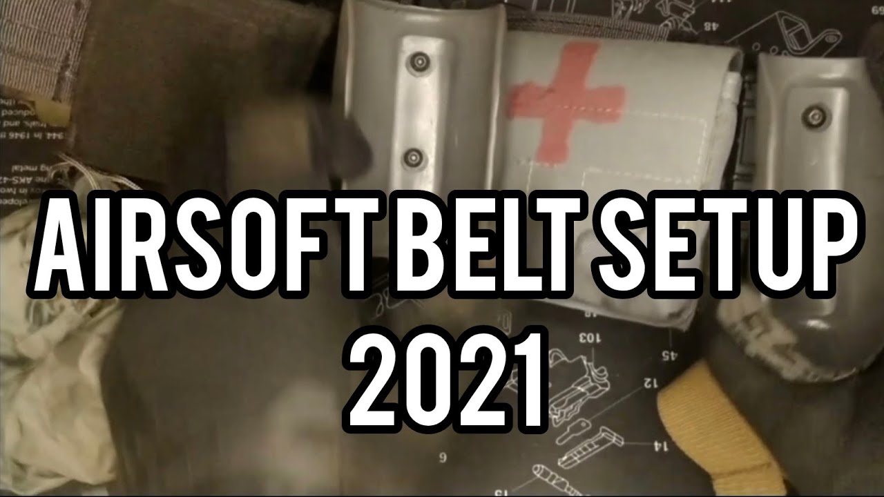 Airsoft belt setup and 2021 improvements - YouTube