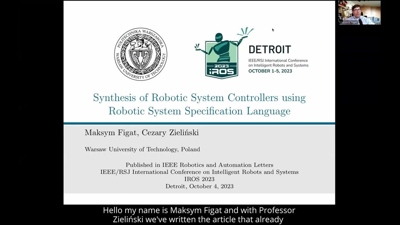 [IROS 2023] - Synthesis of Robotic System Controllers using Robotic System Specification ...