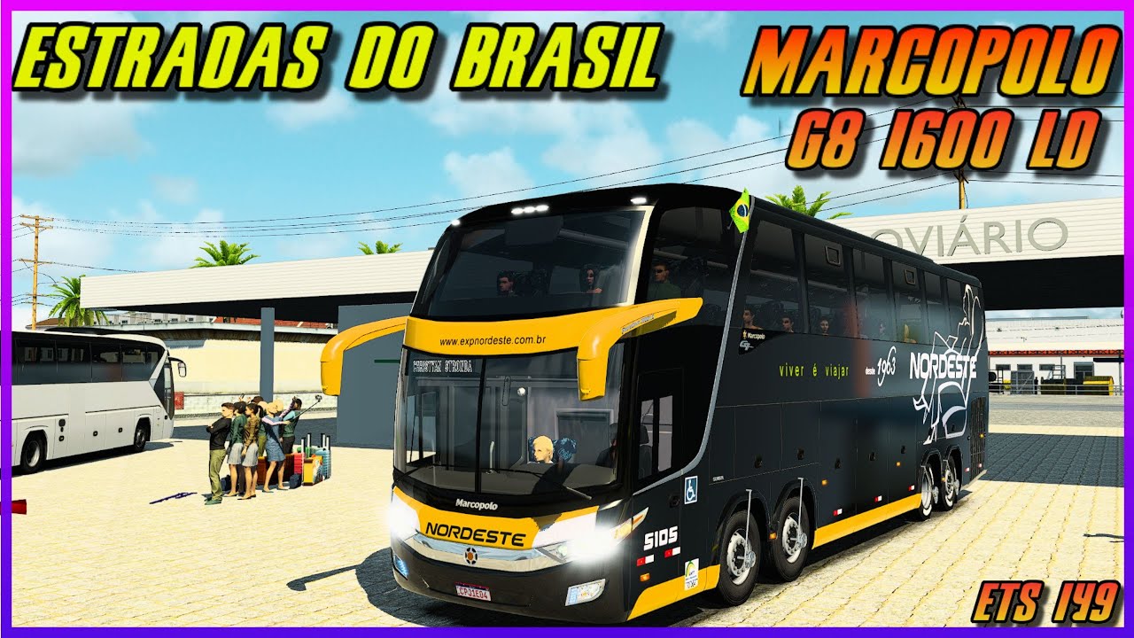 Bus Marcopolo G8 1600 Ld Mapa Estradas Do Brasil Euro Truck