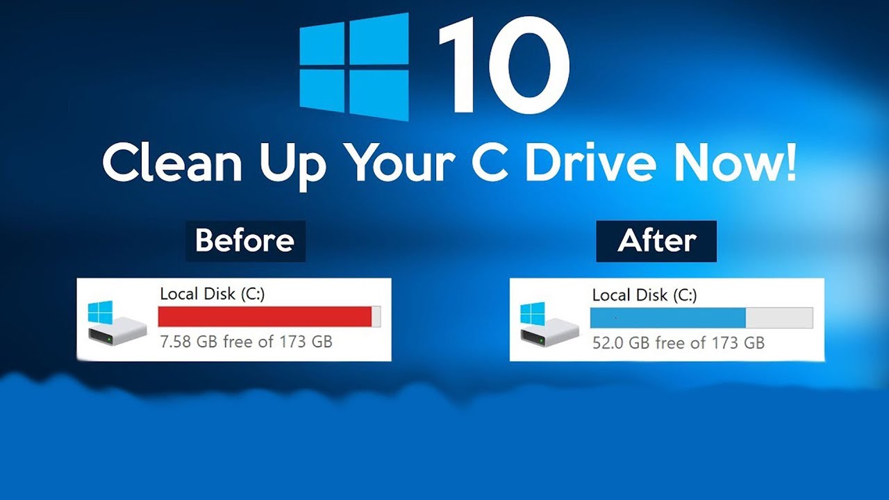 Windows 10 C Drive Full Clean Up || Windows 10 C Drive Full Problem ...