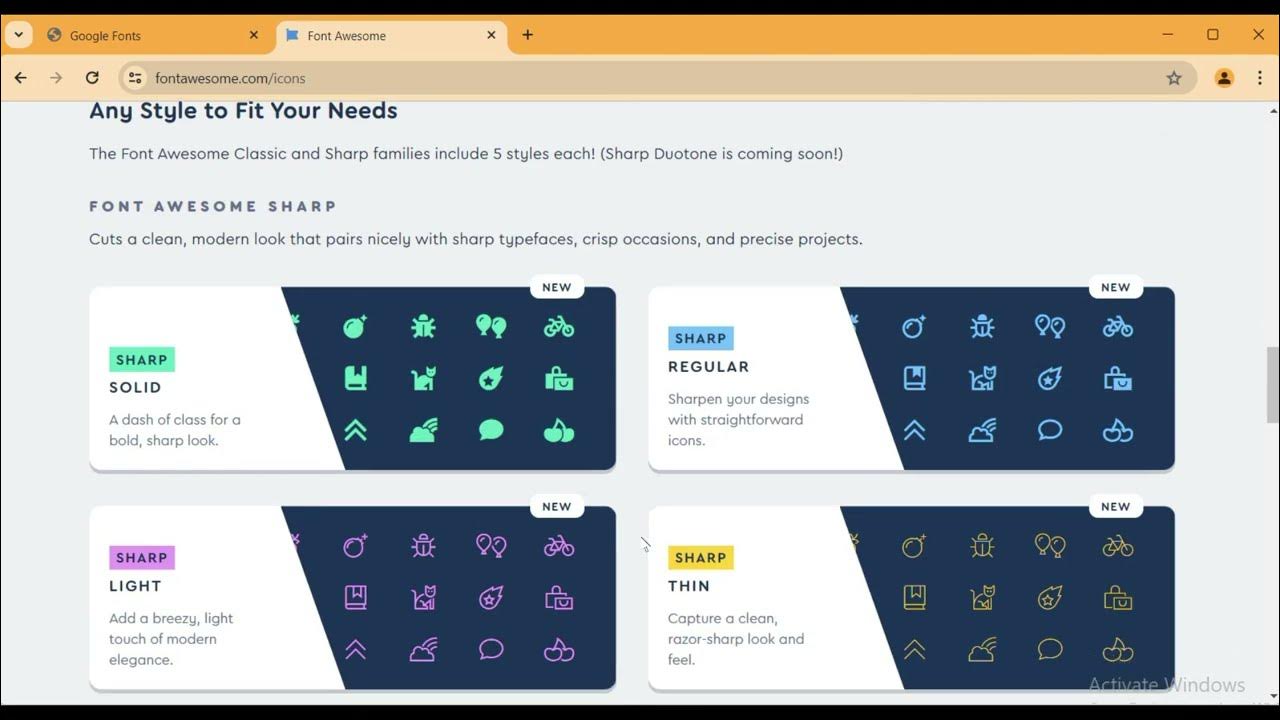 Icons | How to add icon on website | Font Awesome Icons | Google Icons ...