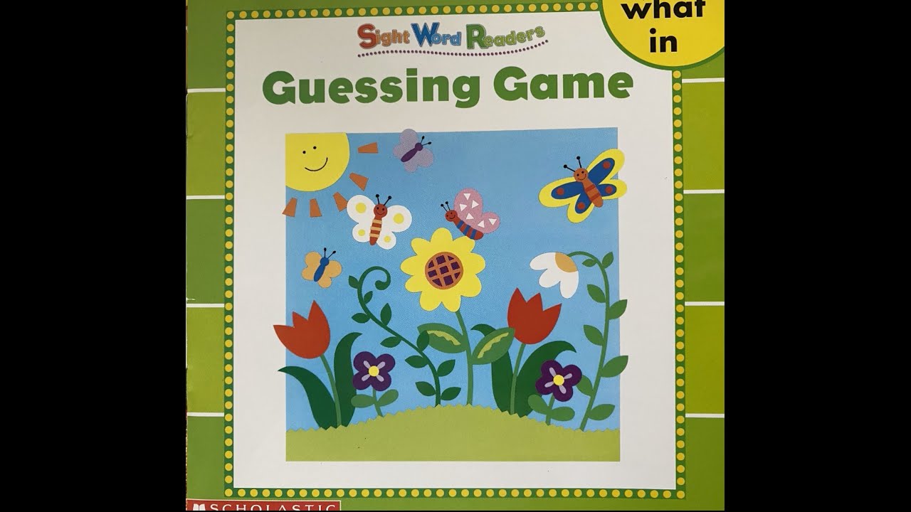 Guessing Game: Sight Word Readers "What, in" - YouTube