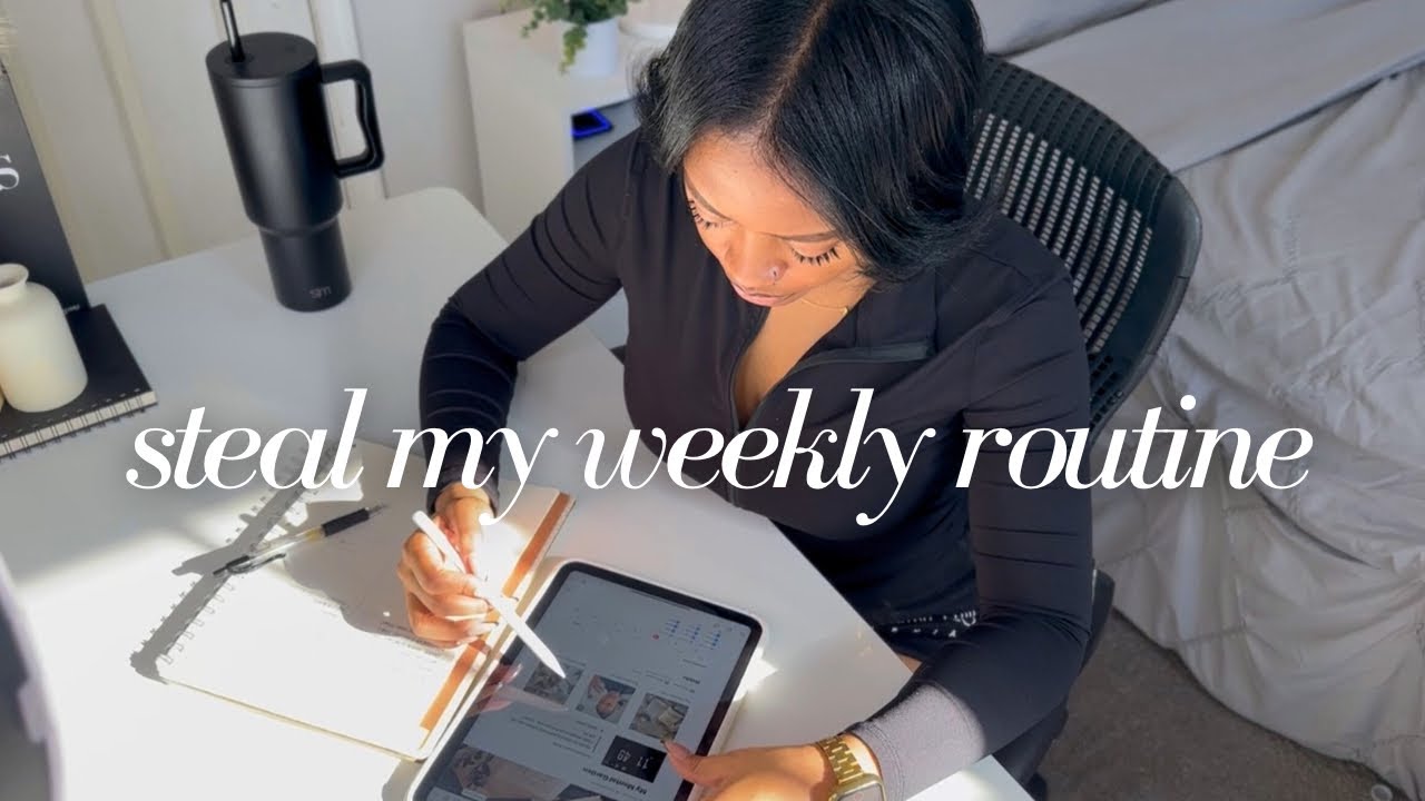 How I Stay Productive | Full Weekly Routine & System - YouTube