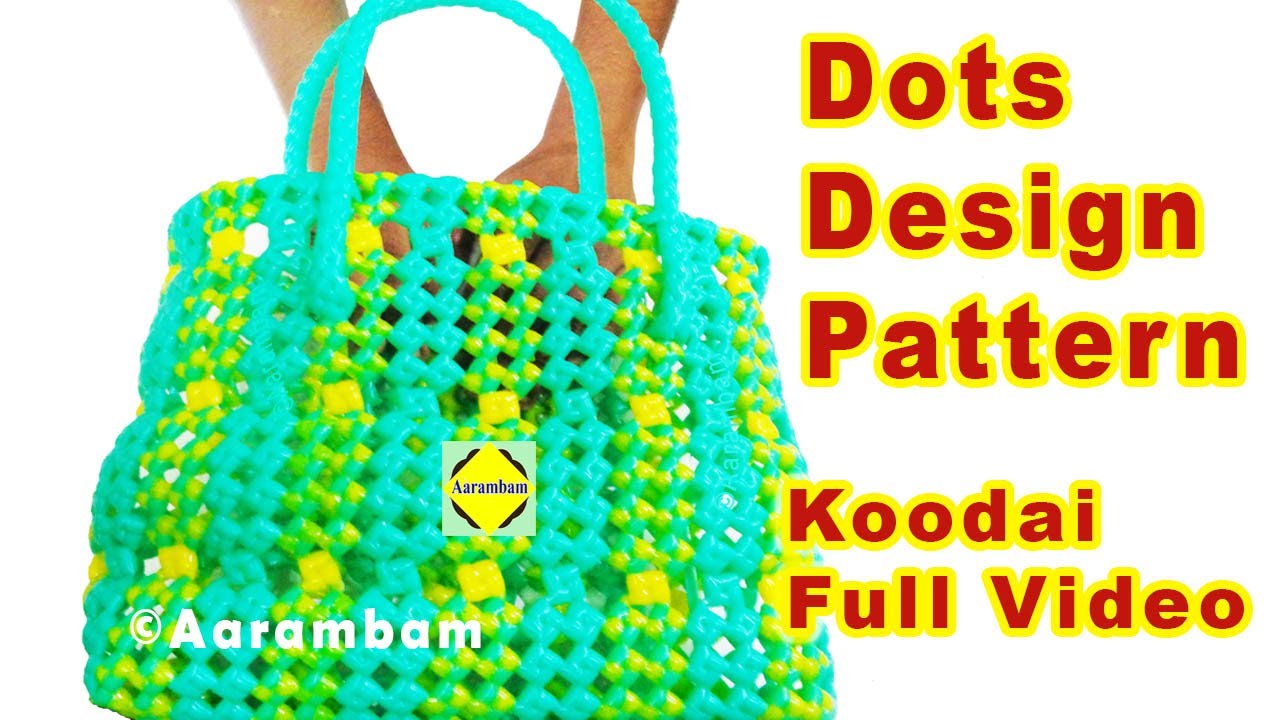 Tamil - 1 Roll Dots Design Pattern wire Koodai | Basket - Full Video ...