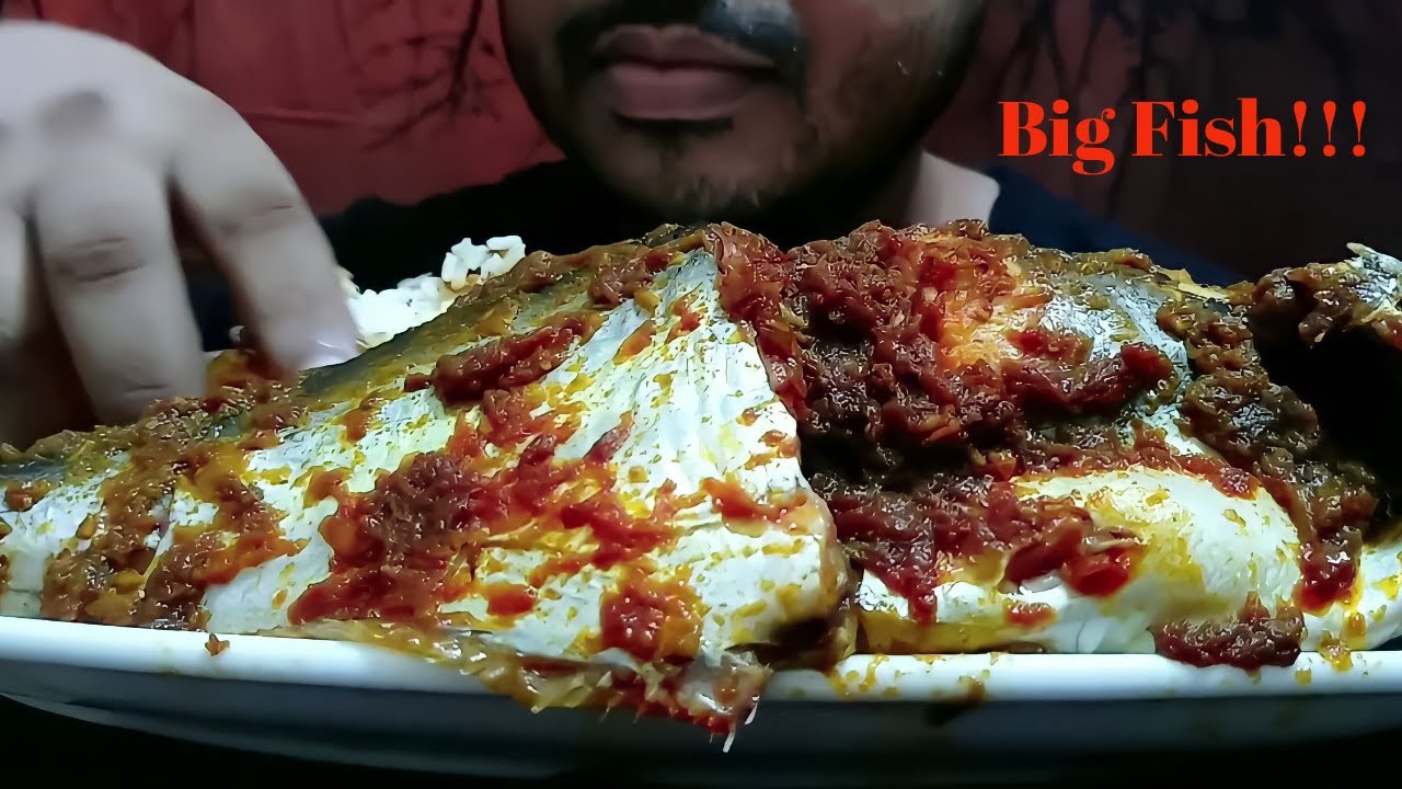 Big Fish Curry With Rice | Eating Valobashi - YouTube
