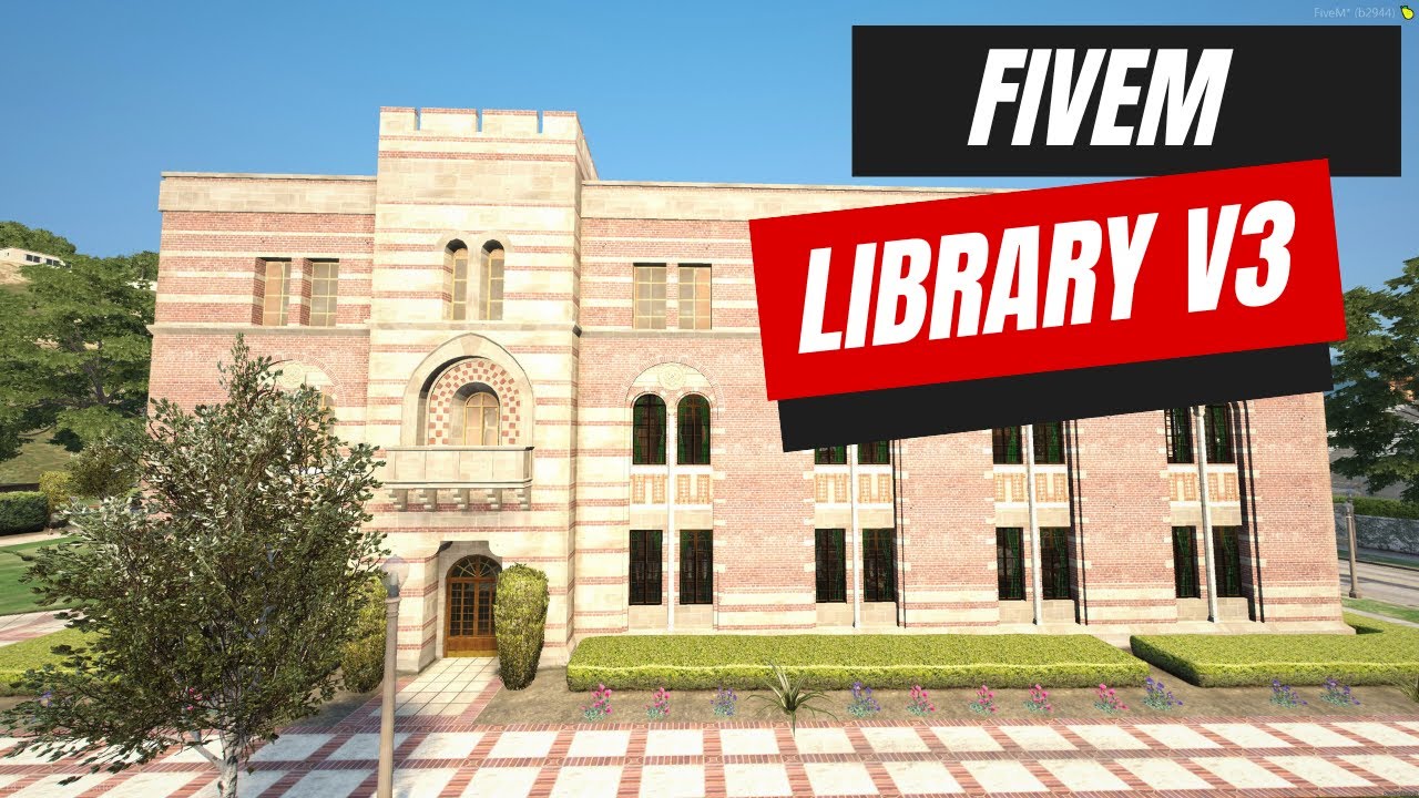 Fivem Library v3 Interior & map for fivem mlo | gta v - YouTube