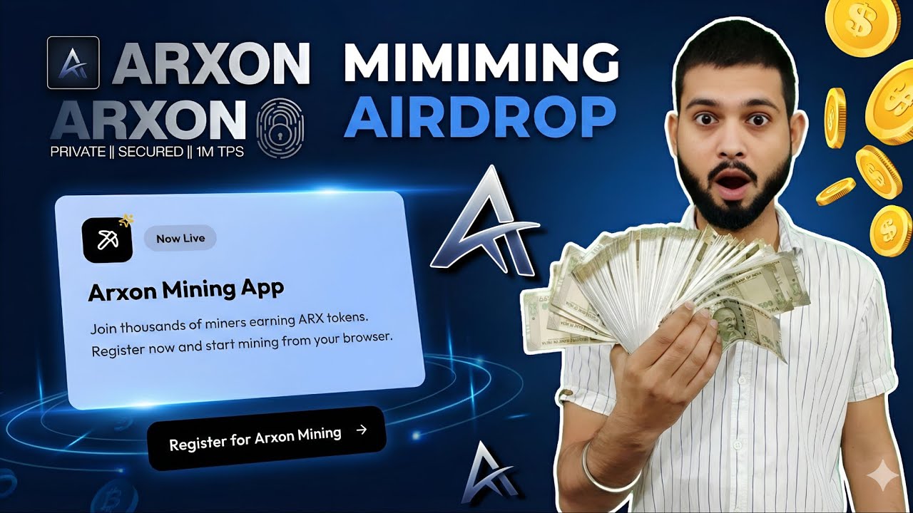 ARXON Mining Airdrop App - Join Early Phase Now - YouTube