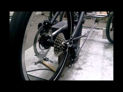 home made recumbent idler - YouTube