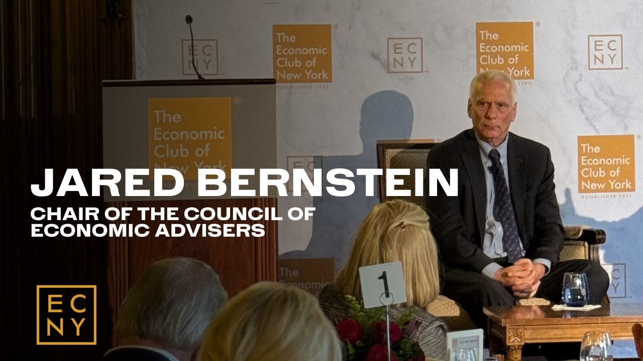 Jared Bernstein, Chairman of the Council of Economic Advisors - YouTube