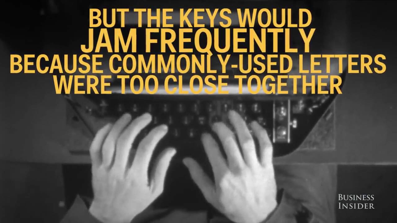 Why we use the QWERTY keyboard - via Tech Insider - YouTube