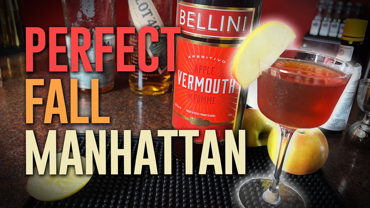 Making a Manhattan with APPLE VERMOUTH | Apple Fall Cocktail - YouTube