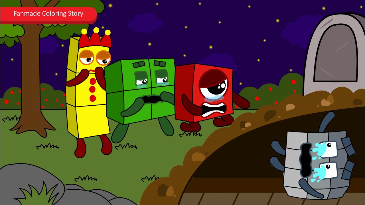 Cruel! Numberblocks 9 Buried Alive!! | Numberblocks Fanmade Coloring ...