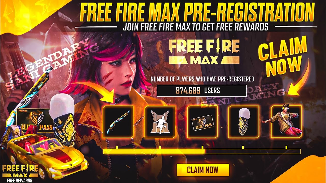free fire max pre-registration - YouTube