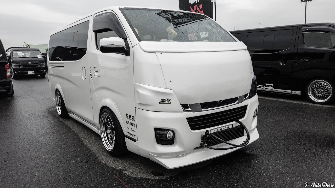 NISSAN URVAN NV350 custom キャラバン チンスポ カスタム - SBM2023 - YouTube