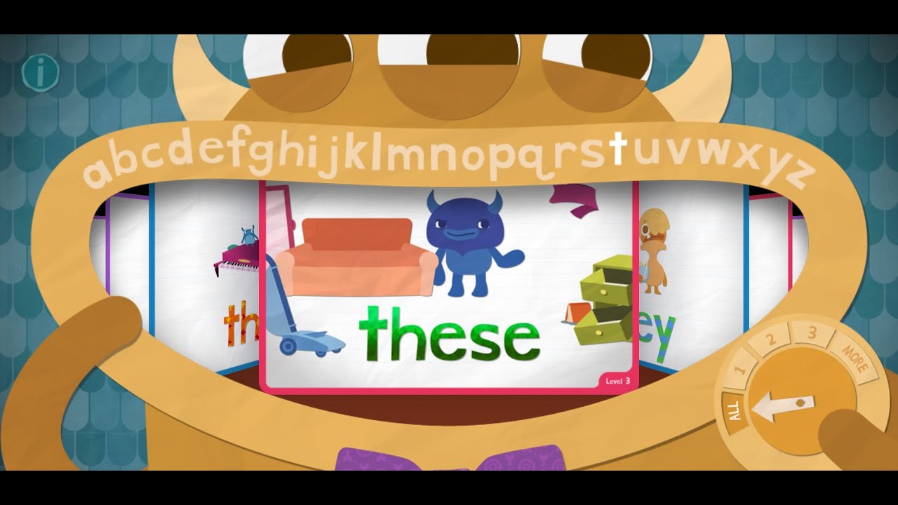 Letter T - THESE | Endless Reader | Sight Words | Originator Games ...