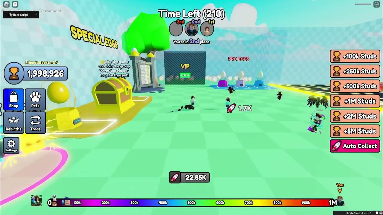 [Roblox] FLY RACE OP Script INFINITE TROPHY & Pastebin - YouTube