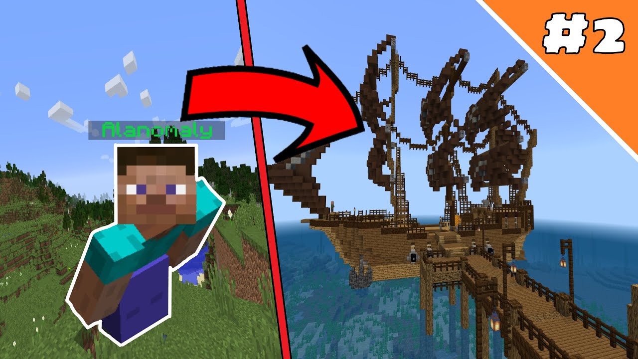 I Created a PORT in Minecraft Survival! / World SMP - Ep 2 - YouTube