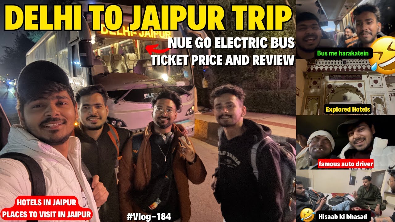 Delhi to Jaipur by bus | Neo go electric bus | Places to Visit In ...