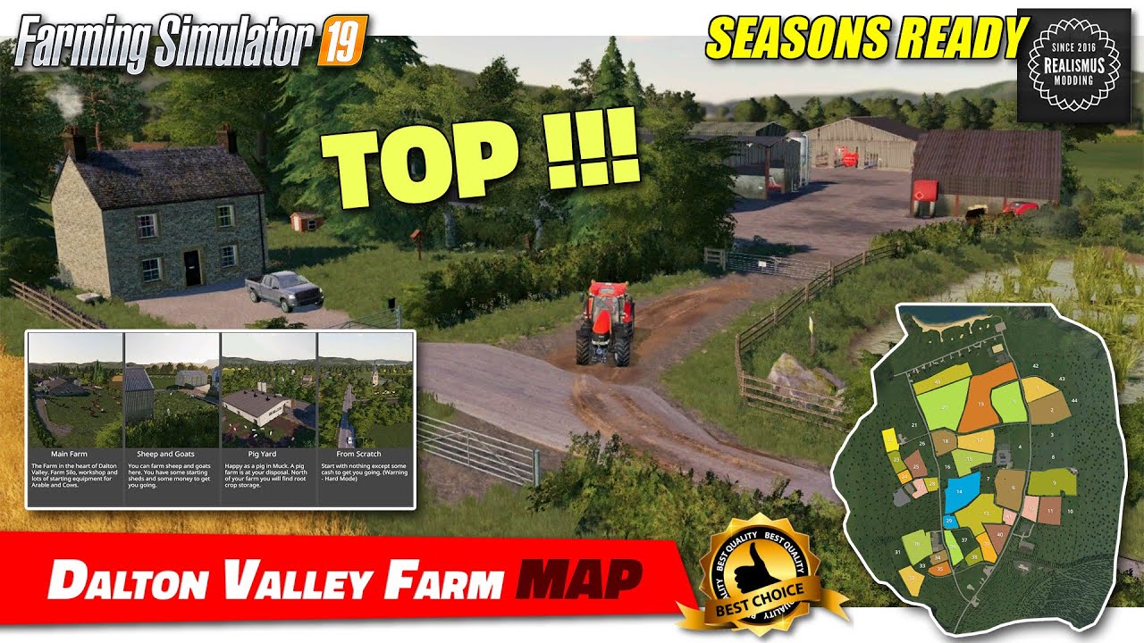 FS19 | NEW MAP "Dalton Valley Farm" v1.0.0.0 - review - YouTube