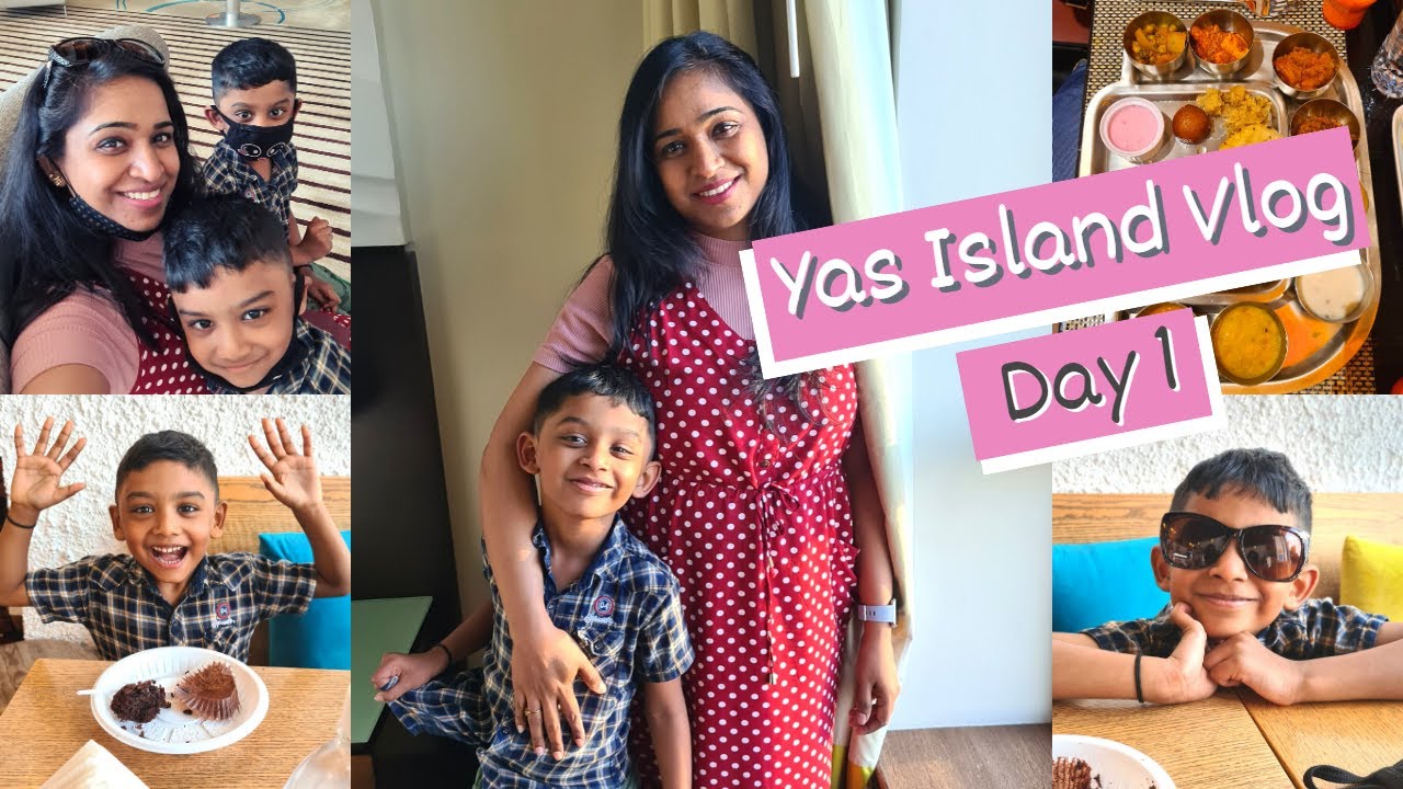 A Staycation at Yas Island | Family Travel Vlog with kids | Staycation ...