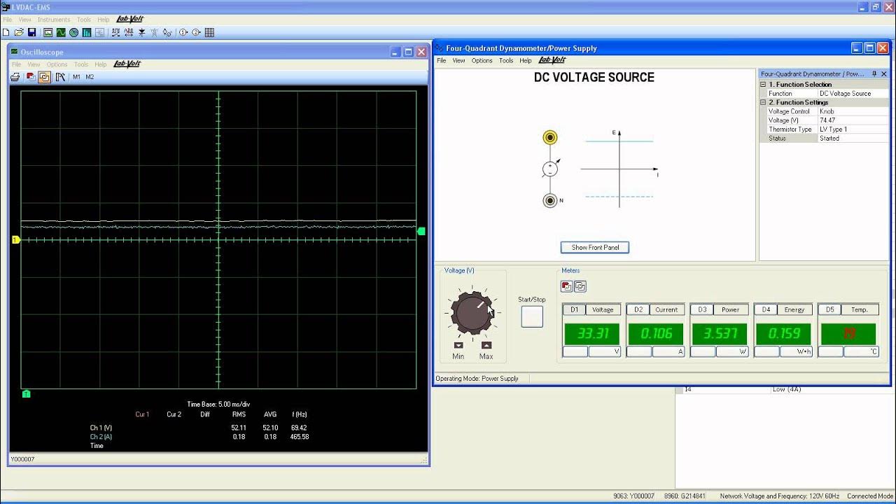 DC and AC Power Source – LabVolt Series 8960-20 - YouTube
