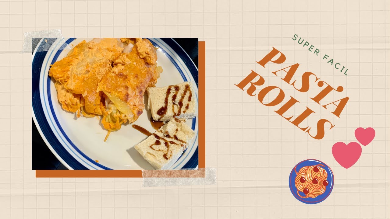 PASTA ROLLS!!! RECETA RAPIDA - YouTube