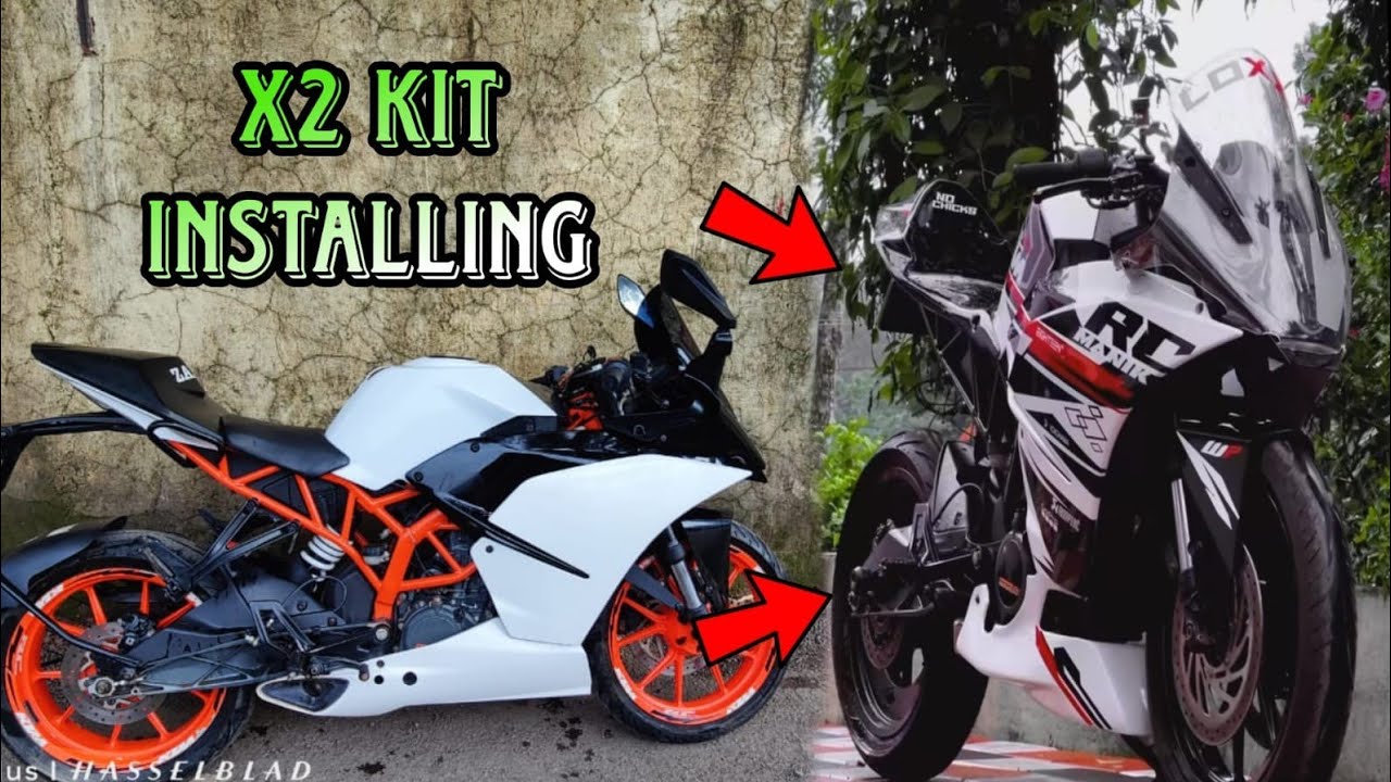 ️KTM RC modified | pure white X2 | kit install hogi 😍#ktmrc390 #vlogs # ...