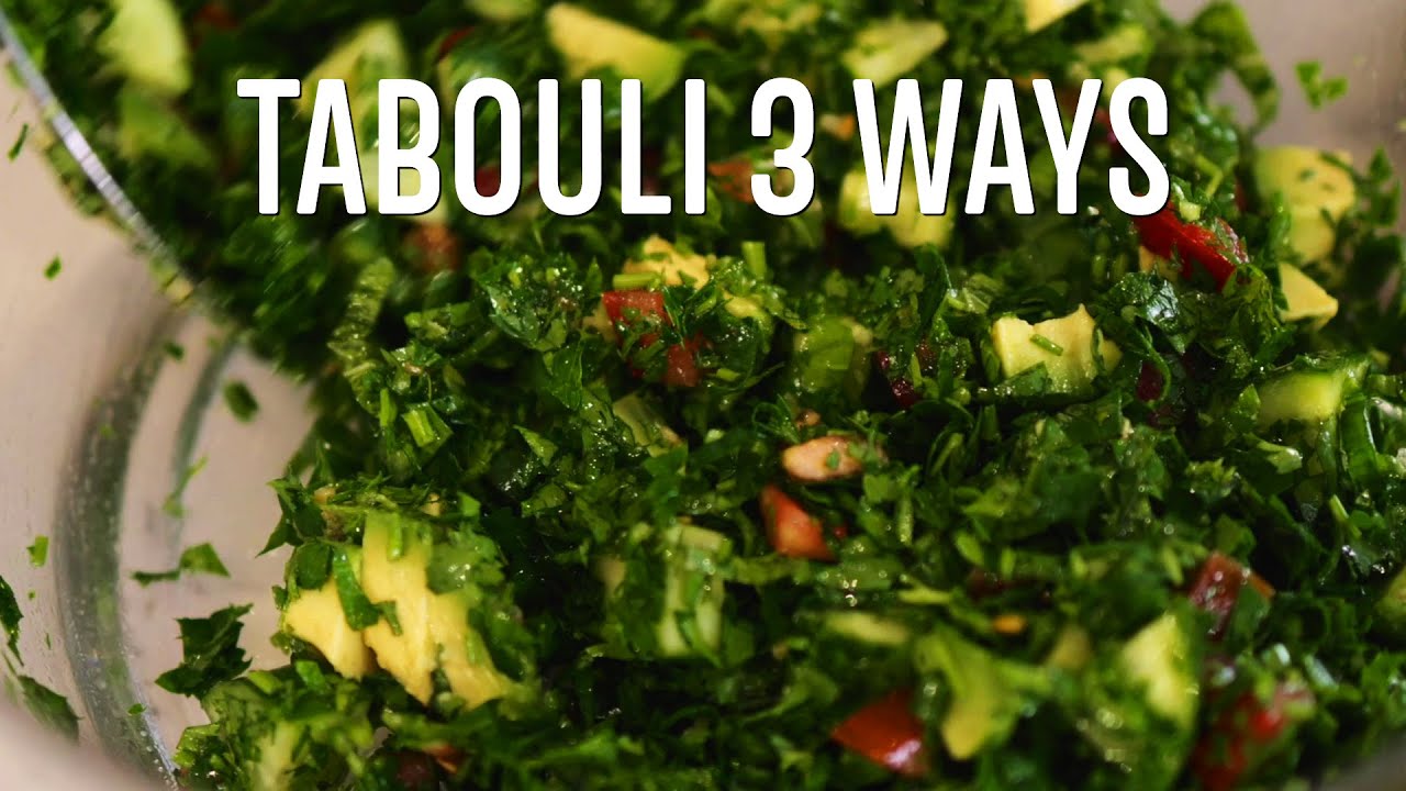 Tabouli THREE Ways | A Recipe For Everyone | Rouba's Food Journey - YouTube