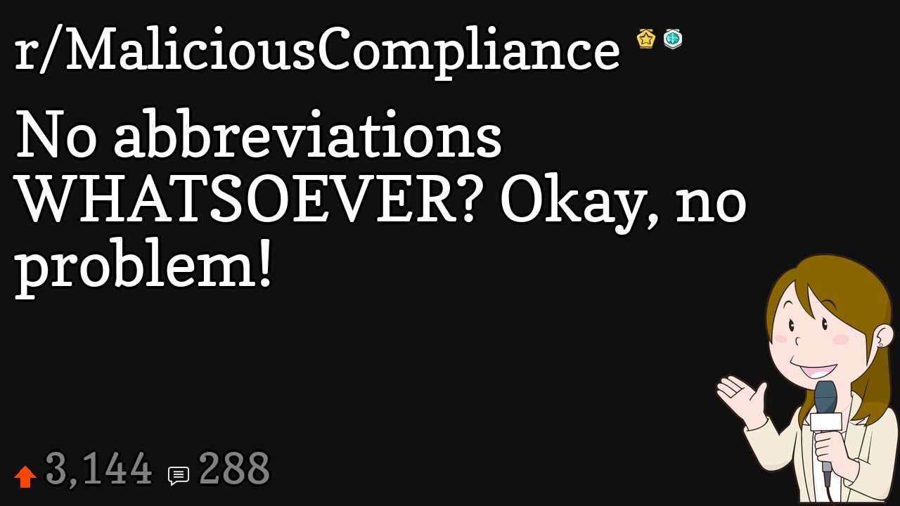 No abbreviations WHATSOEVER? Okay, no problem! - YouTube