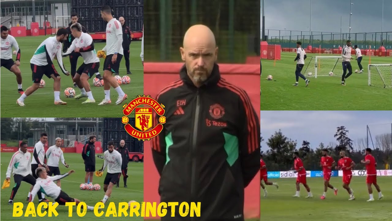 🔥Man United players back to Carrington, Amrabat trains with teammates ...