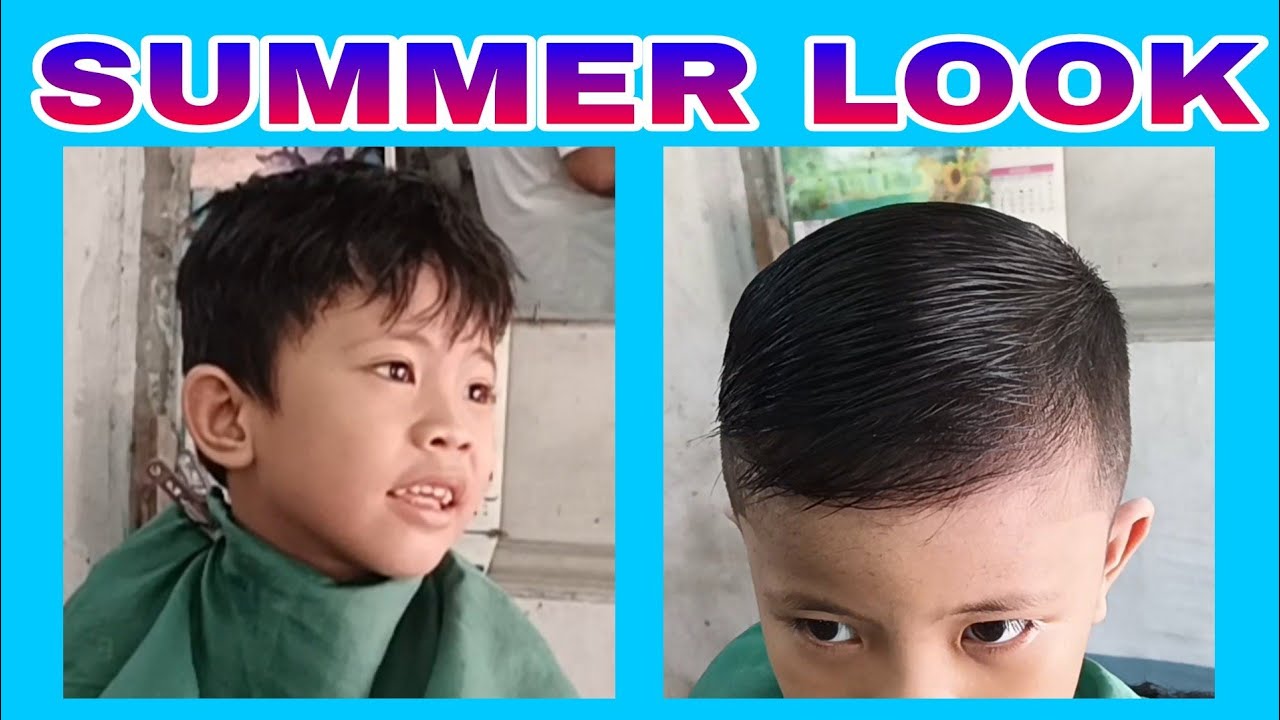 SUMMER LOOK HAIRCUT Gupit Ng bata sa tag init Noli Omigan - YouTube