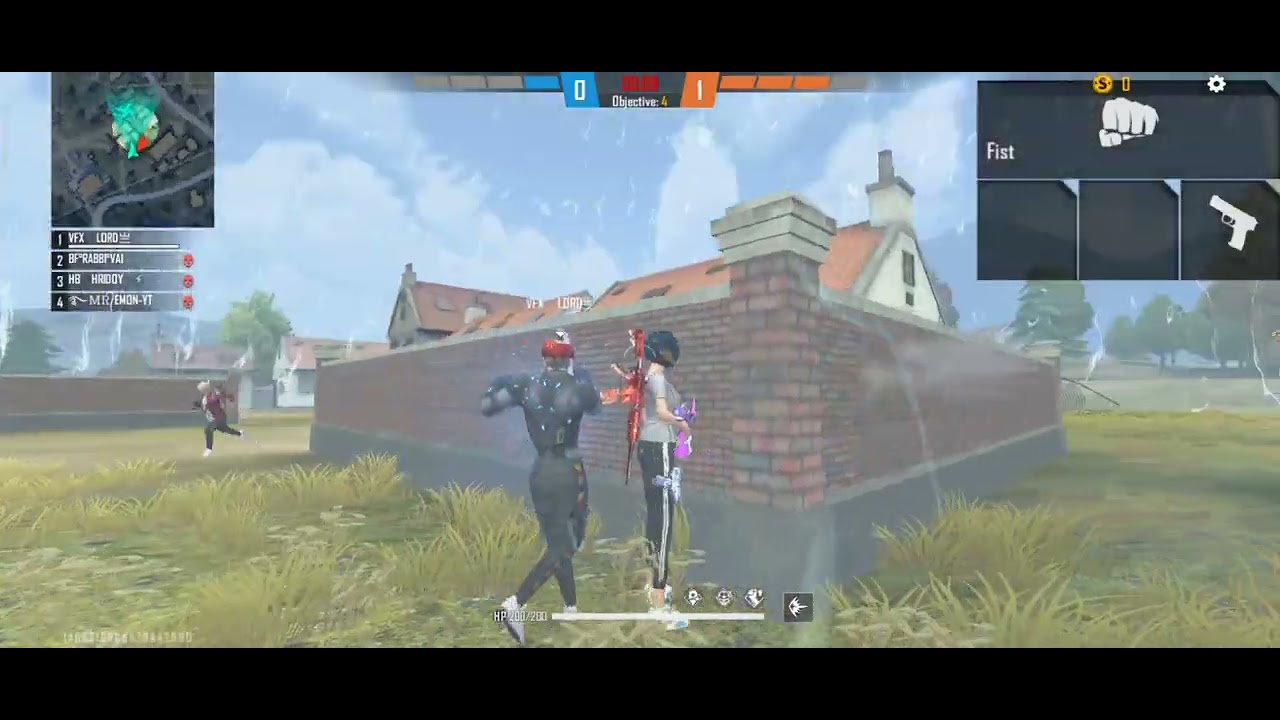 1 VS 3 Free Fire Gameplay - YouTube