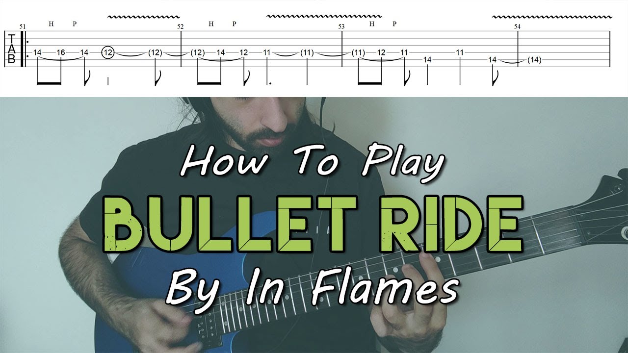How To Play "Bullet Ride" By In Flames (Tutorial With TAB!) - YouTube